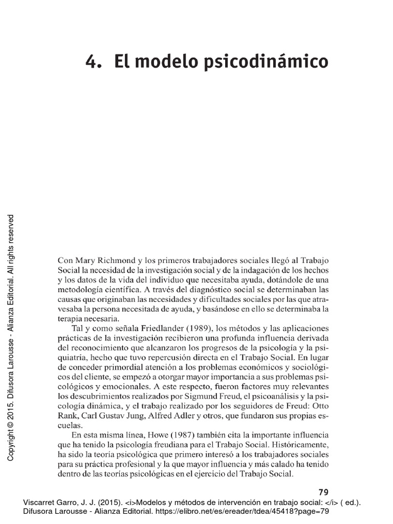 El Modelo Psicodinámico | PDF