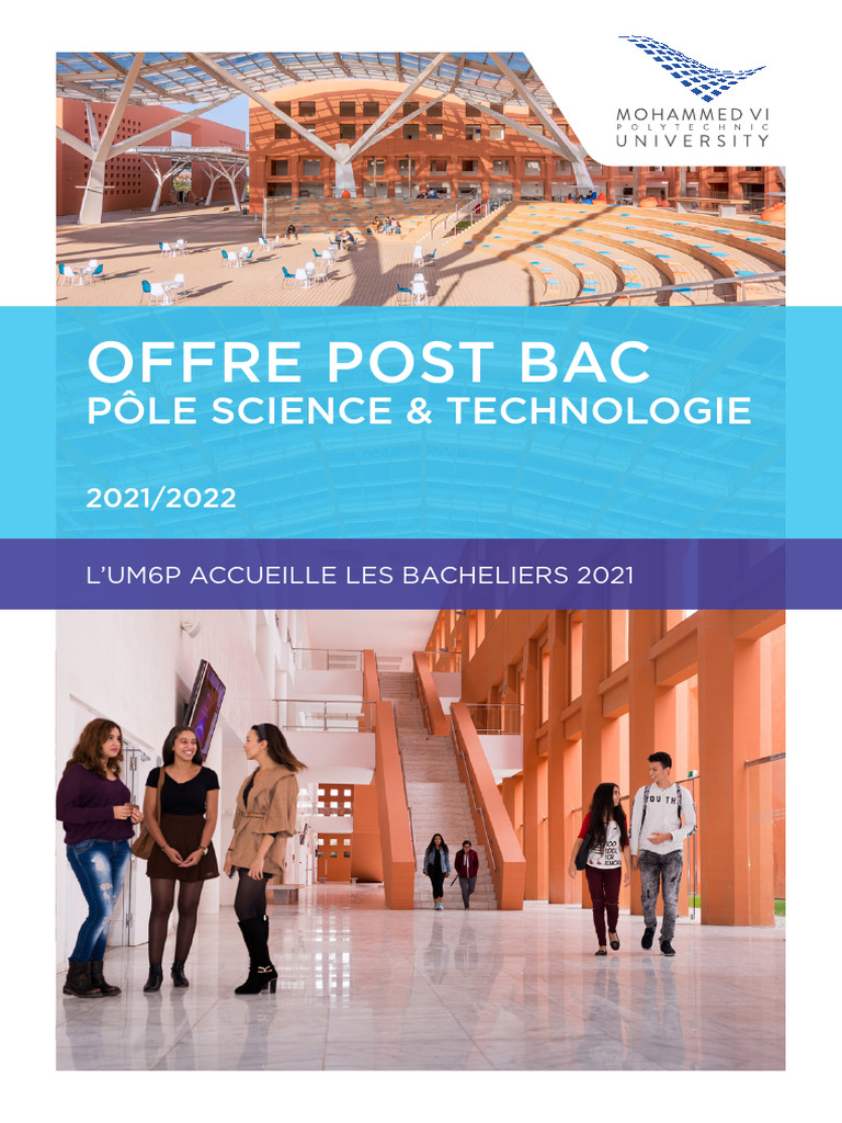 Offre Post-Bac à l'UM6P 2021/2022 | PDF