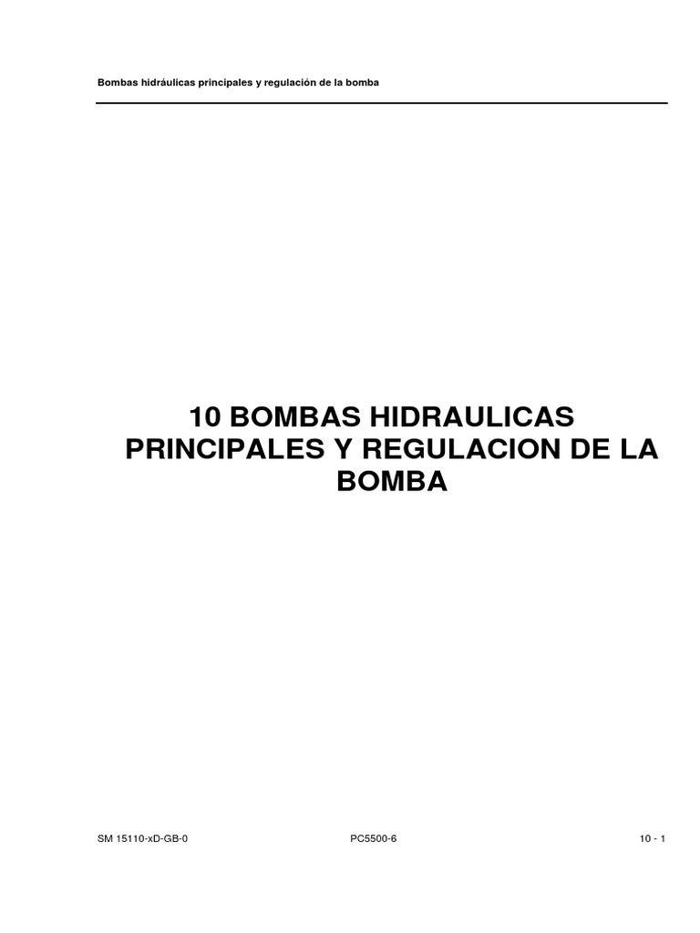 10 Bombas Hidráulicas y Regulación | PDF | Bomba | Pistón