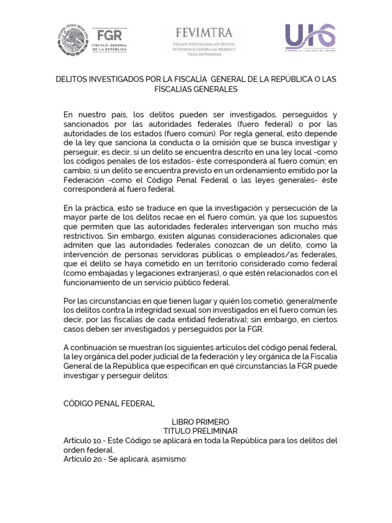 Fuero Comun y Federal | PDF