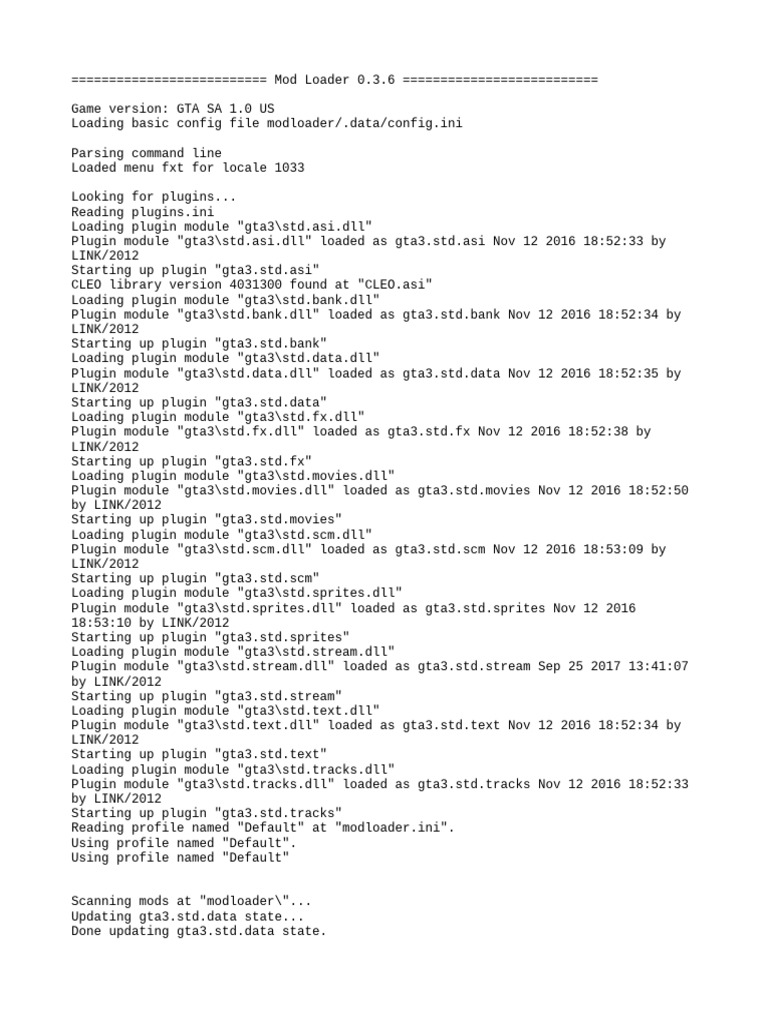 Modloader info | PDF | Digital Technology | Information Science