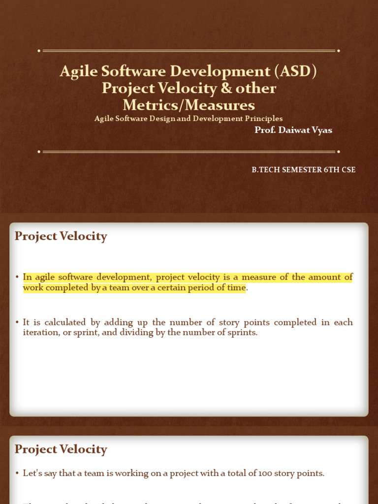 9 Project Velocity | PDF