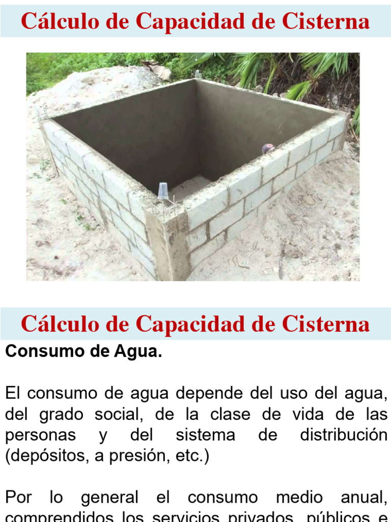 Cisterna | PDF | Volumen | Litro