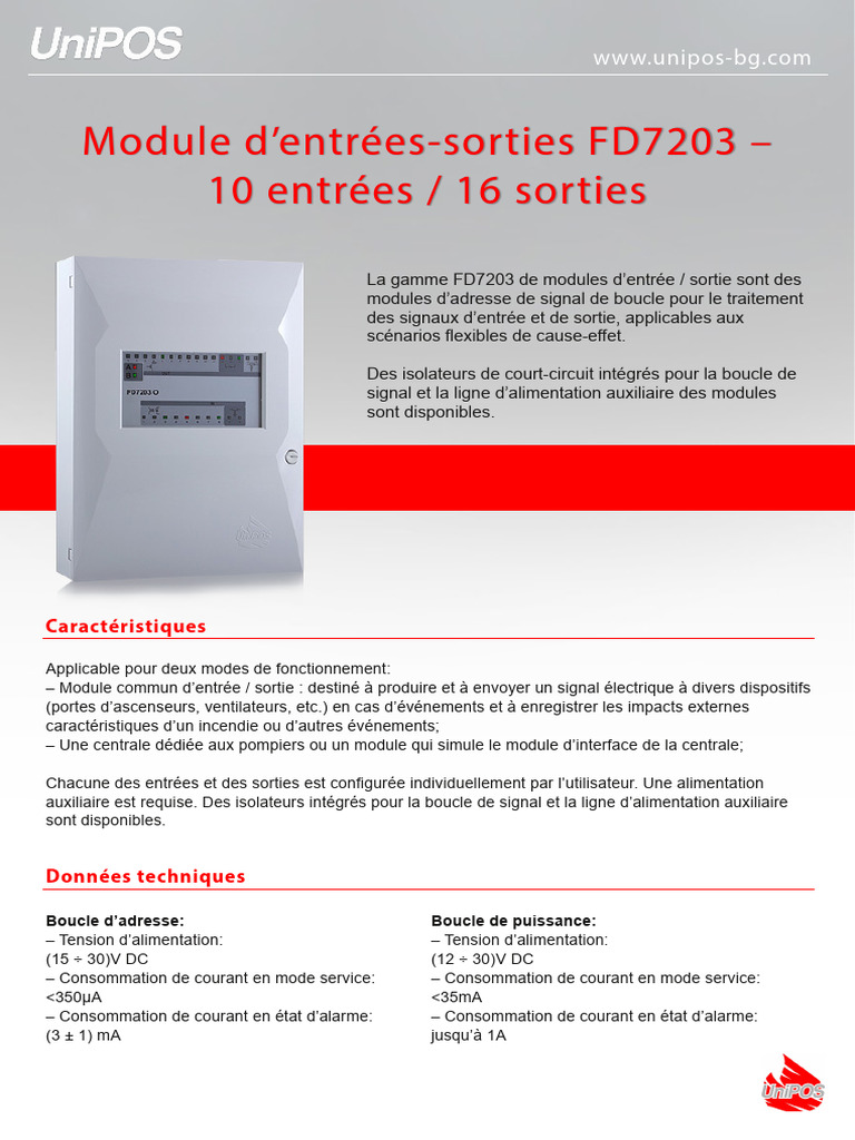 FD7203 10 16 Brochure FR | PDF