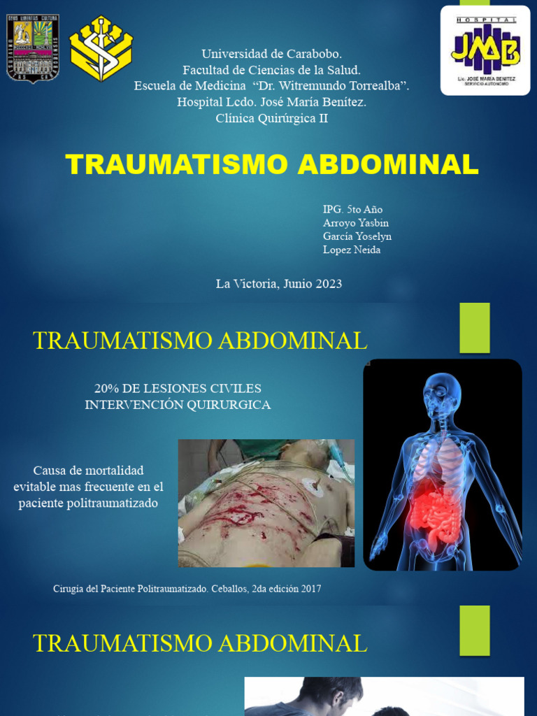 Traumatismo Abdominal | PDF | Abdomen | Lesión