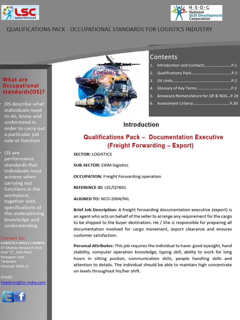 Documentation Executive Freight Forwarding Export | PDF | Cargo | Function (Mathematics)