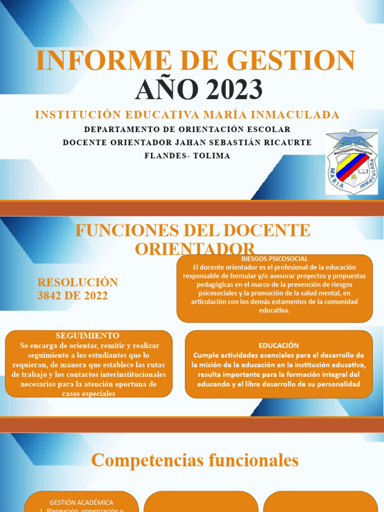 Informe de Gestion 2023 | PDF