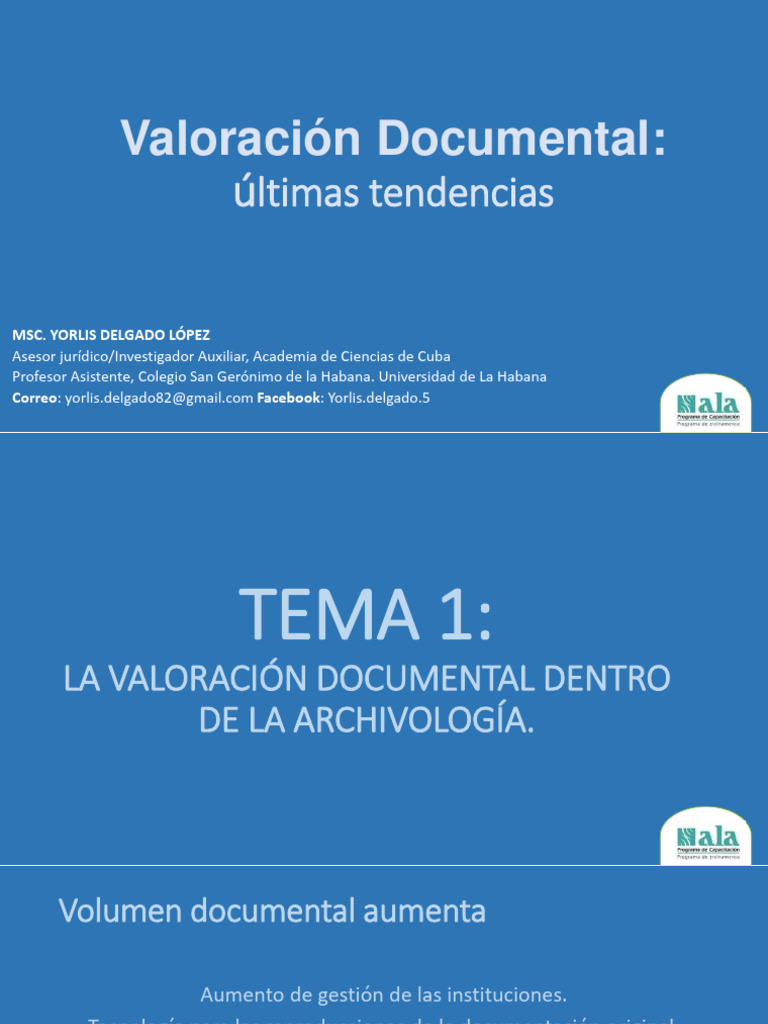 Presentación de Módulo III. Valoración Documental. | PDF