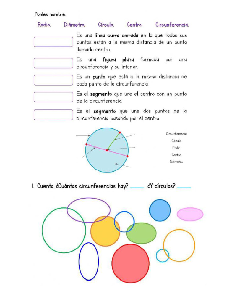 Elementos Del Circulo | PDF