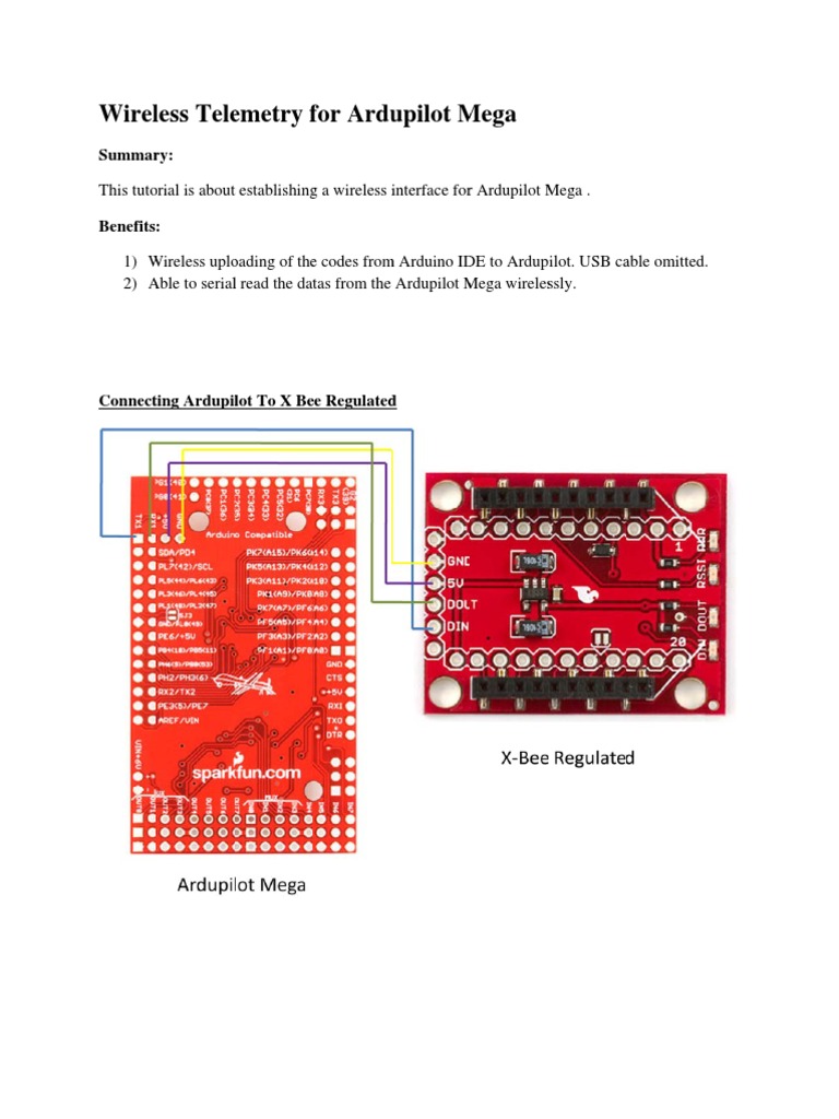 Wireless Telemetry For Ardupilot Mega | PDF
