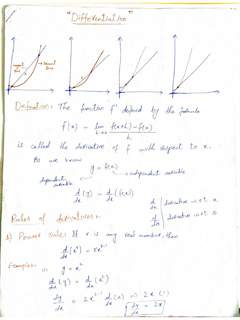 Differentiation | PDF