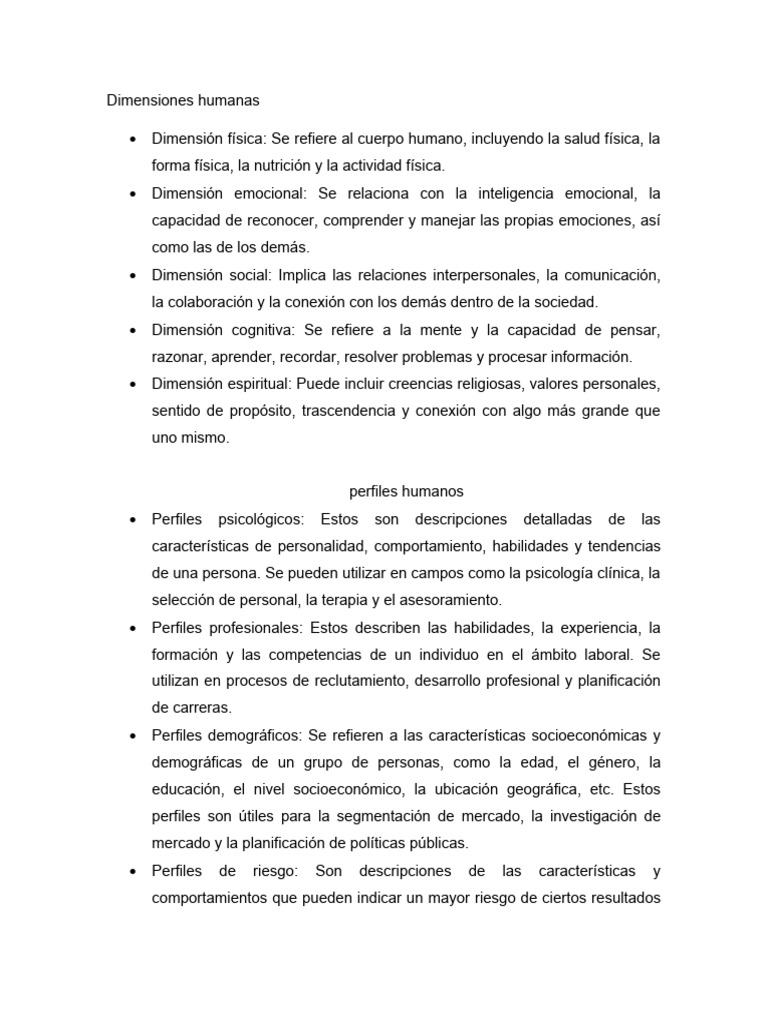 Dimensiones Humanas | PDF