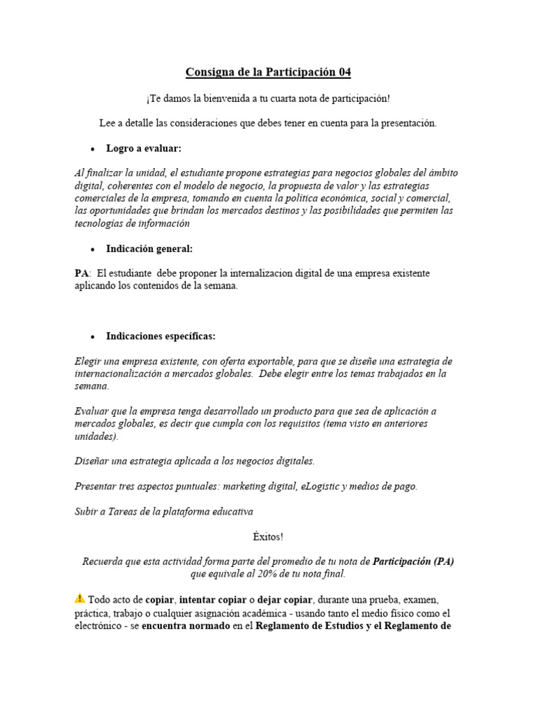 Consigna de La ParticipaciouCCu81n 04 Estructuraci | PDF