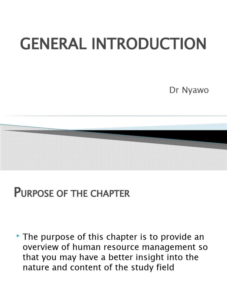 Chapter 1 General Introduction | PDF | Career & Growth | Business