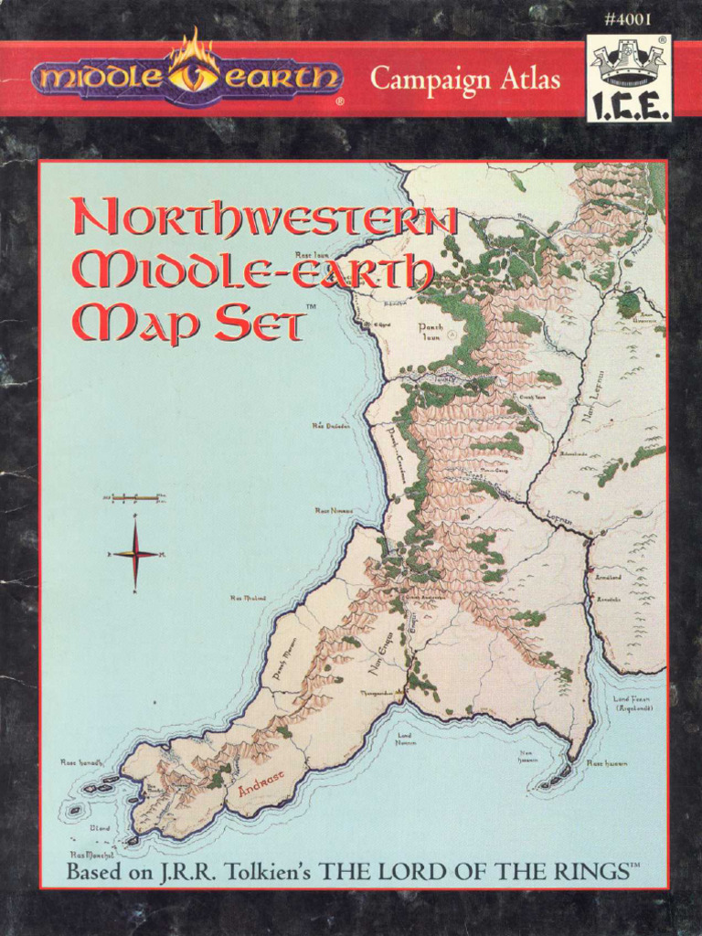MERP 4001 - Northwestern Middle-Earth Map Set (OCR) | PDF | J. R. R ...