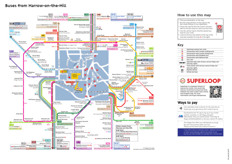 Harrow Bus Routes & Stops Guide | PDF | Road Transport | Land Transport