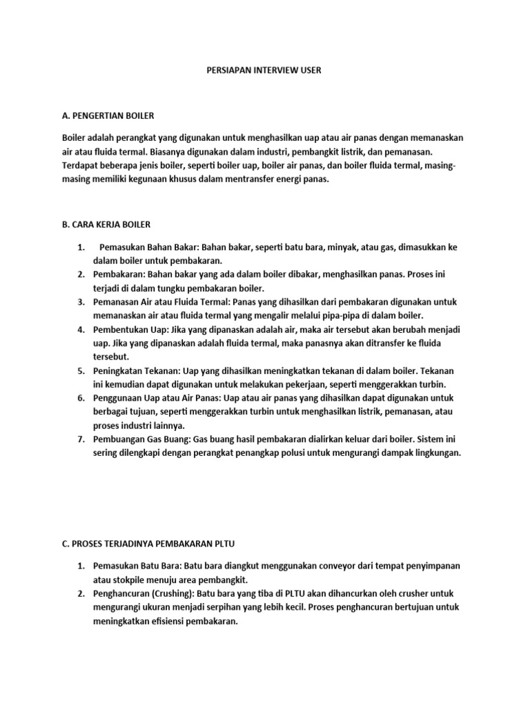 PERSIAPAN INTERVIEW-WPS Office | PDF