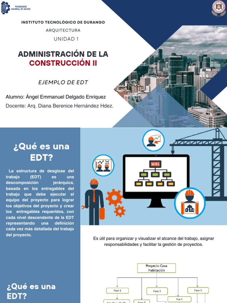 Ejemplo de EDT en Proyectos de Construcción | PDF | Gestión de proyectos | Informática