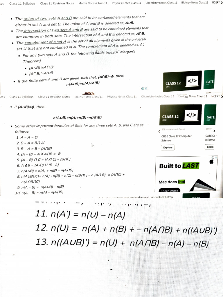 Maths Formula List | PDF | Trigonometric Functions | Function (Mathematics)
