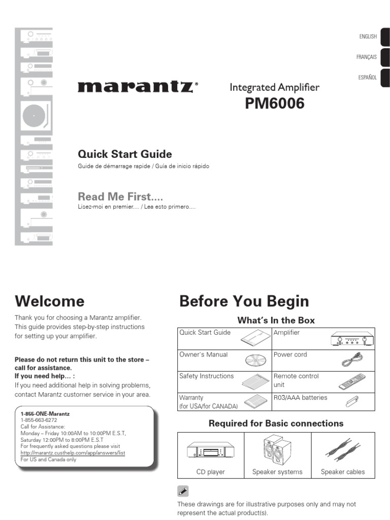 Quick Start Guide: Integrated Amplifier | PDF