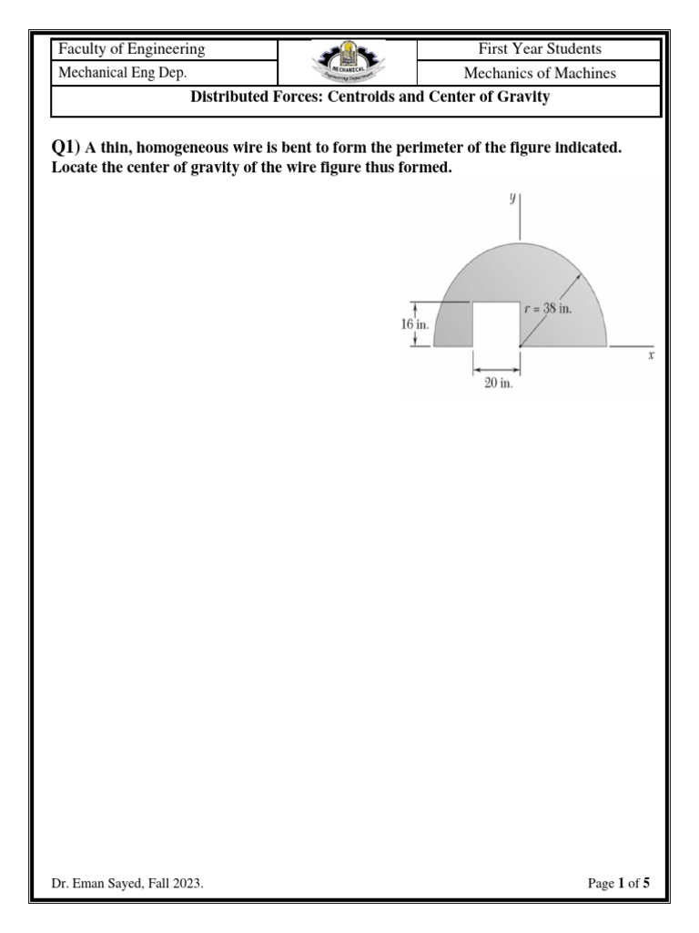 Sheet no7 # Centroid | PDF