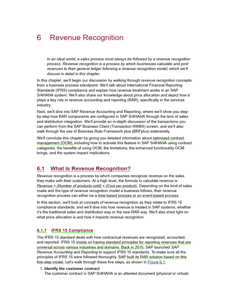 6.1 What Is Revenue Recognition | PDF | Revenue | Prices