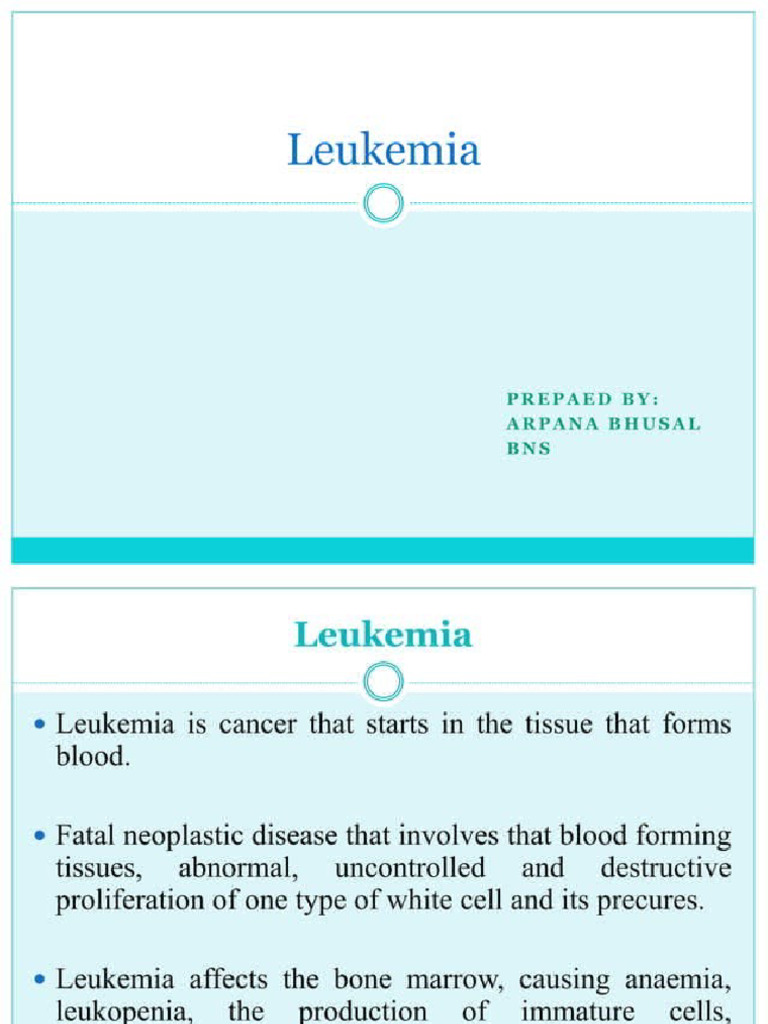 Leukemia | PDF