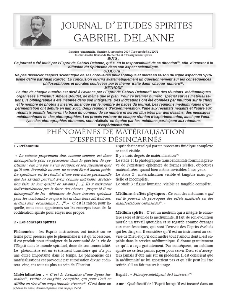 Gabriel Delanne Gabriel Delanne: Journal D'Etudes Spirites Journal D ...