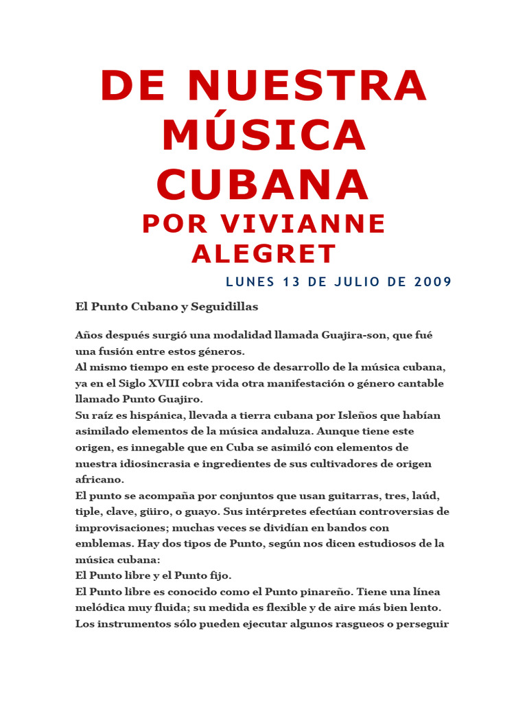 1el Punto Cubano Listo | PDF