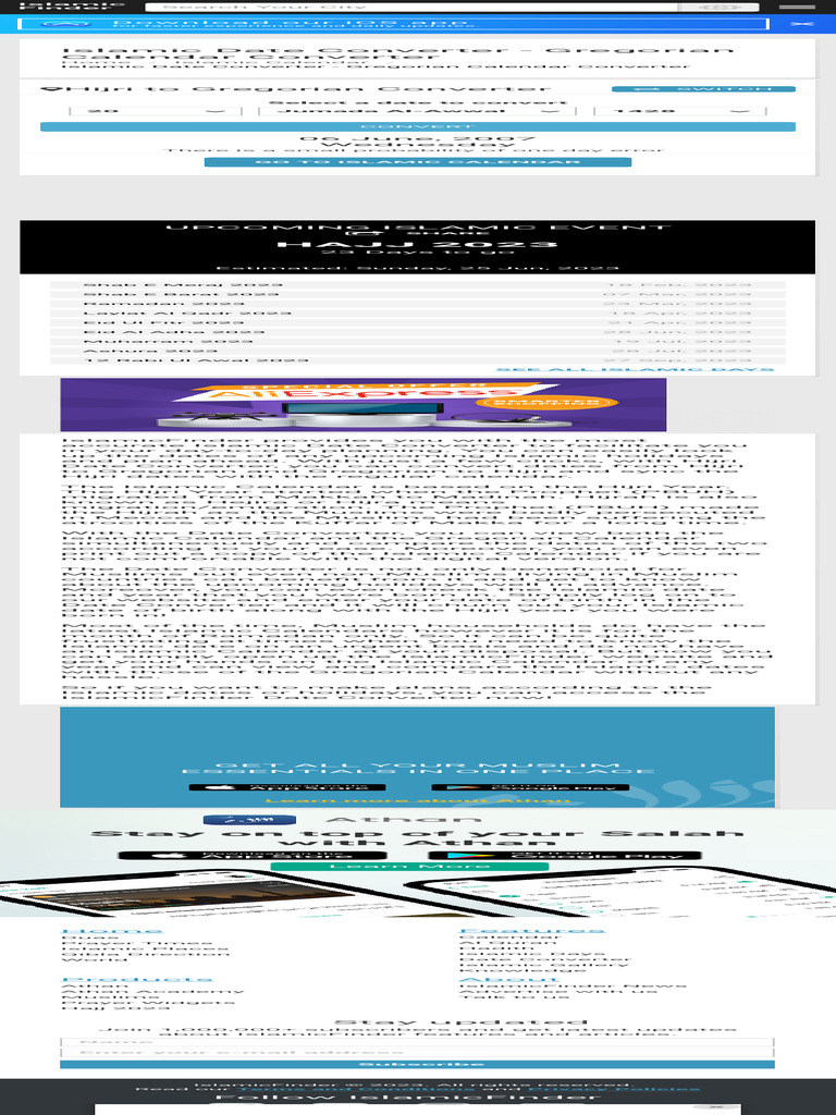 Hijri To Gregorian Date Converter - Islamic Date Converter ...