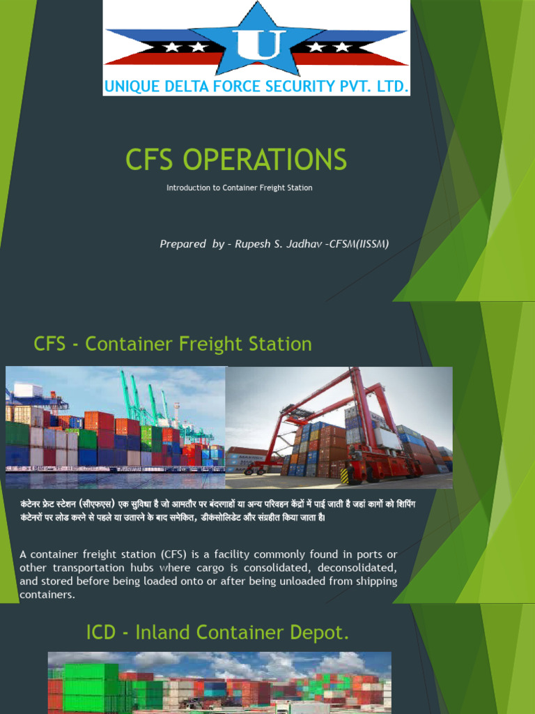 CFS OPERATIONS PPT | PDF