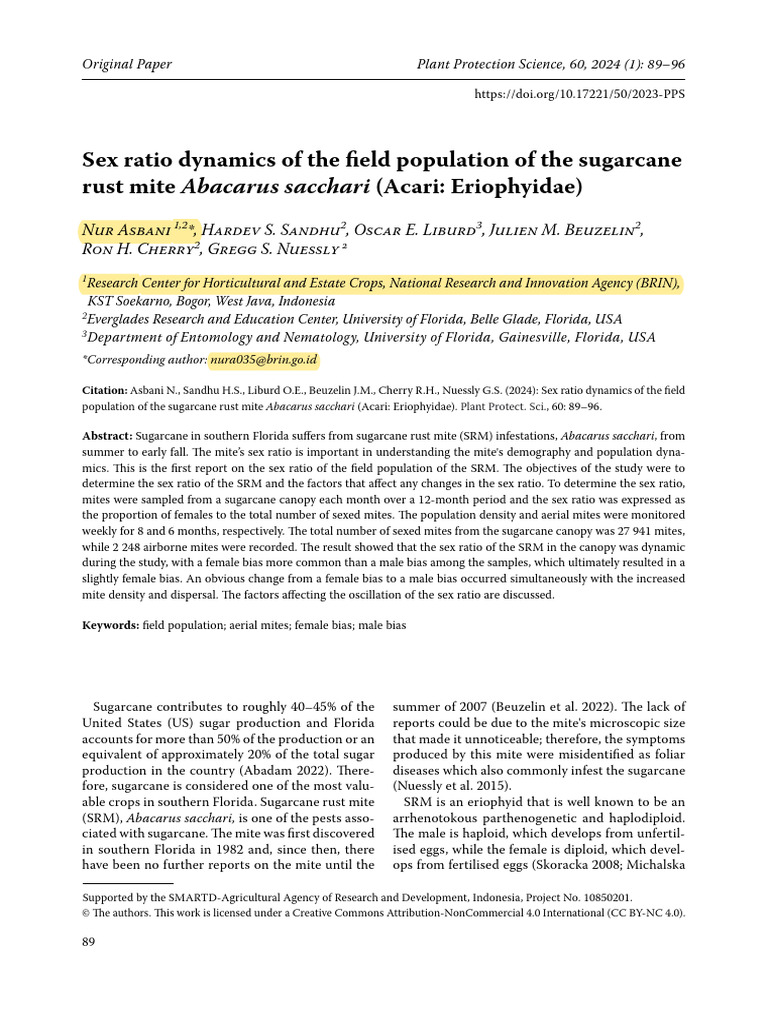 Pps Sex Ratio Srm Pdf Sampling Statistics