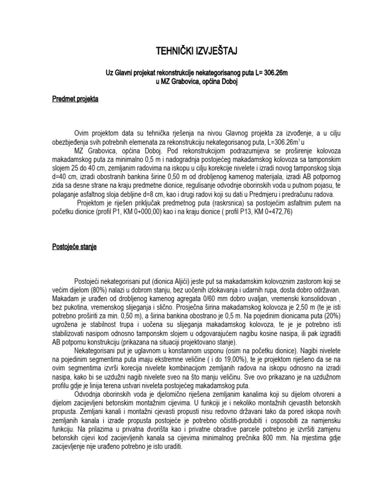 01.tehnički Opis | PDF