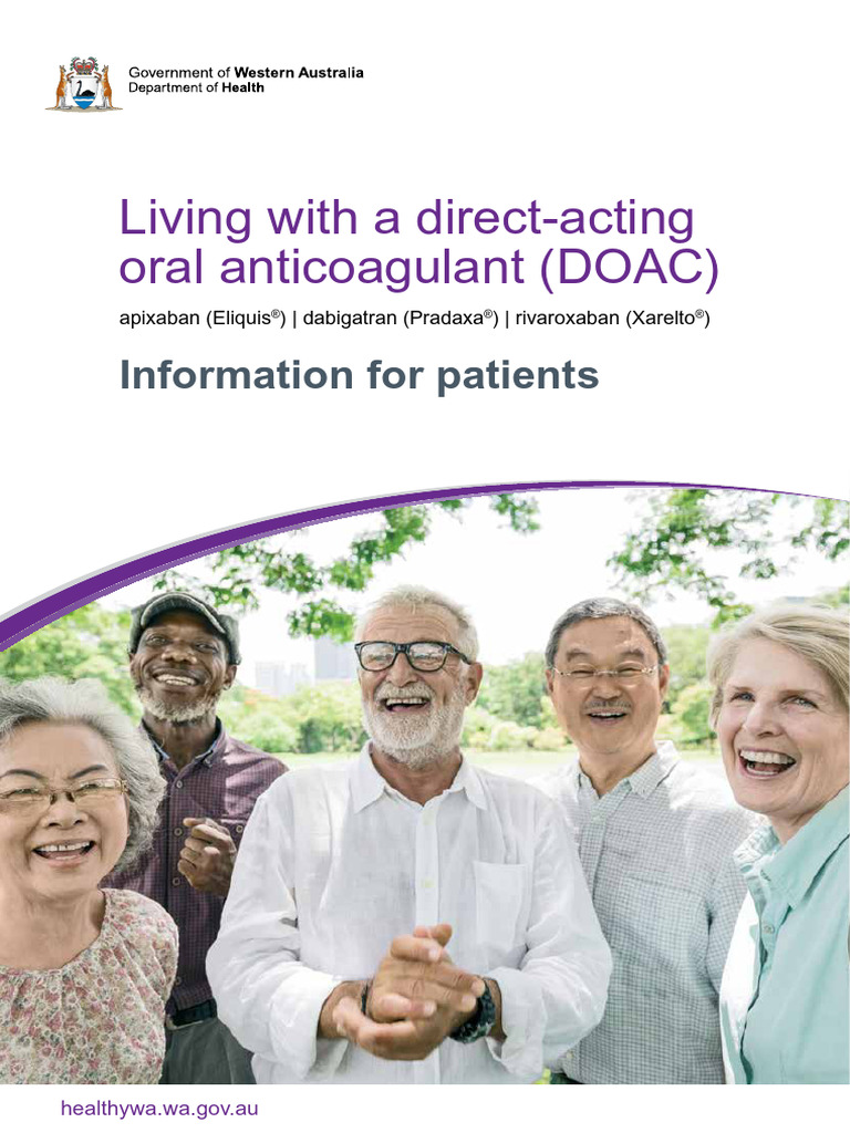 DOAC - Living With A Direct-Acting Oral Anticoagulant | PDF
