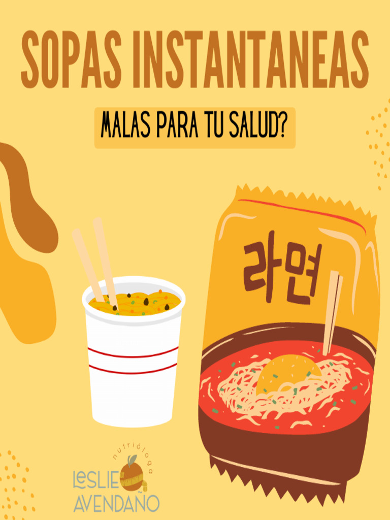 Sopas Instantaneas | PDF