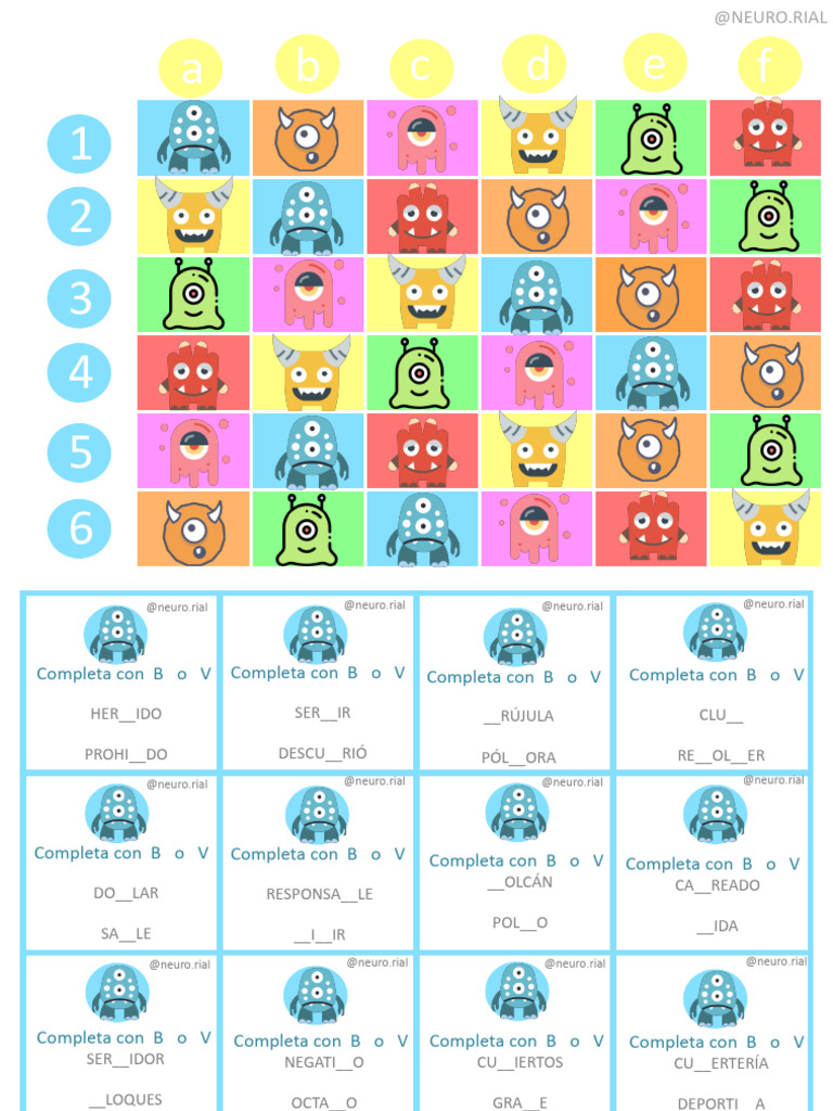Juego Ortografia B V | PDF