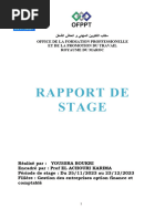 Rapport de Stage Ofppt | PDF | Facture | Comptabilité