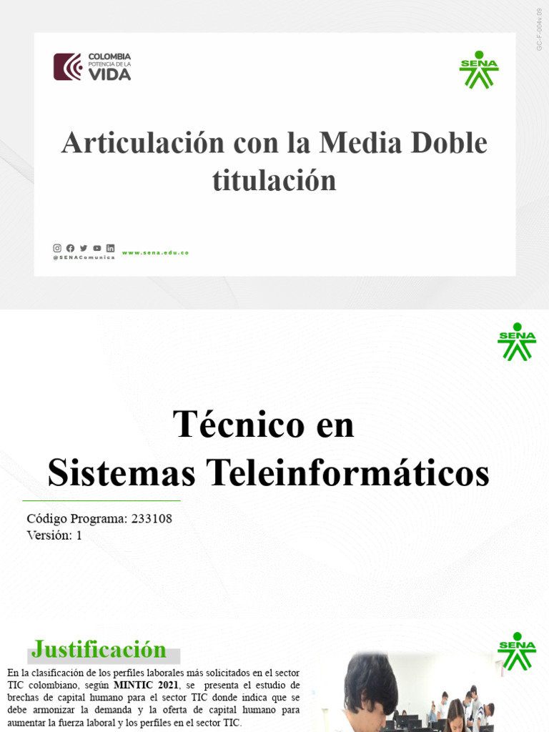 Presentacion Tec Sis Teleinformaticos | PDF