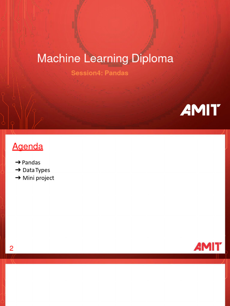 Understanding Pandas for Machine Learning | PDF | Comma Separated ...