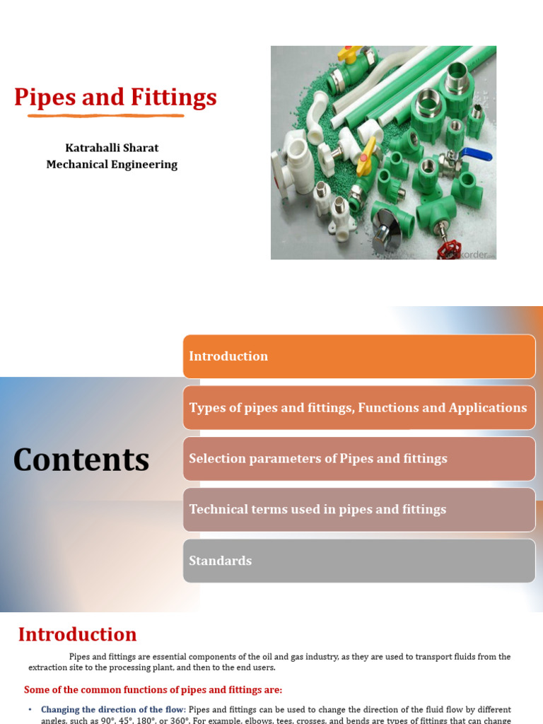 Pipes and Fittings | PDF