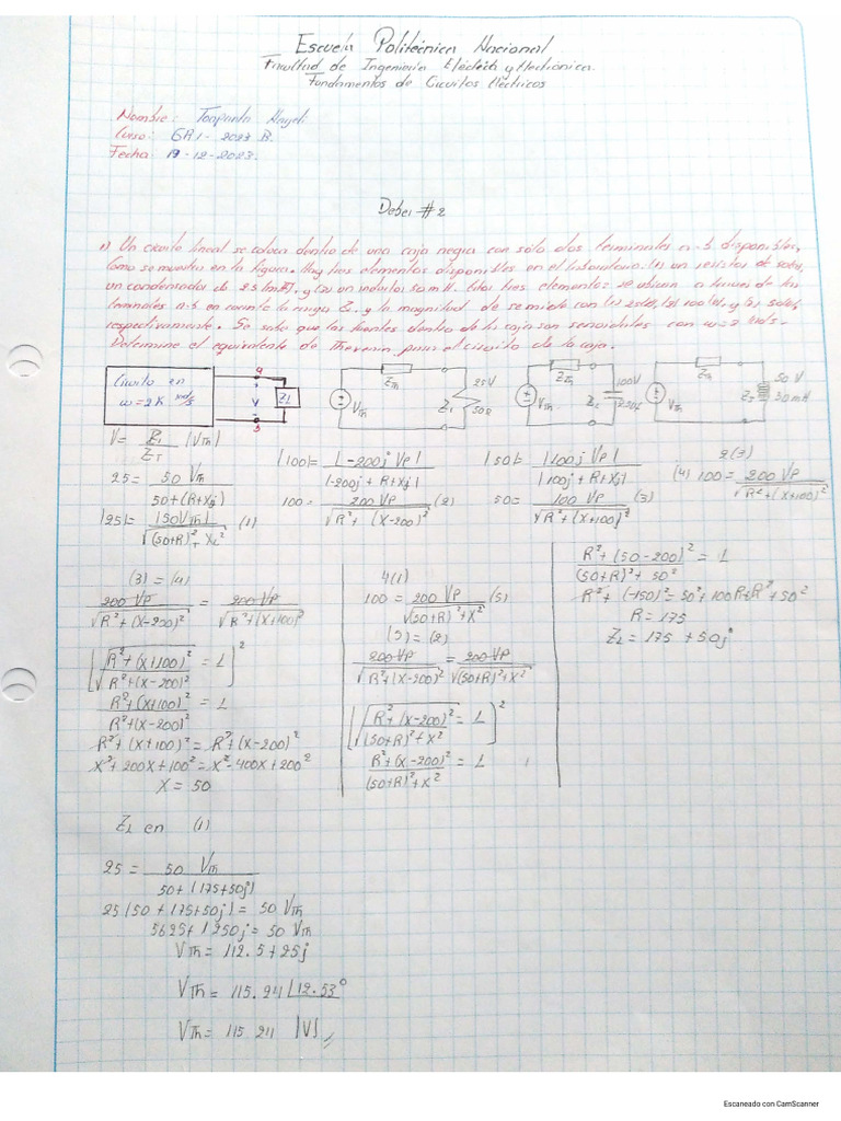 Deber 3 Fasores | PDF