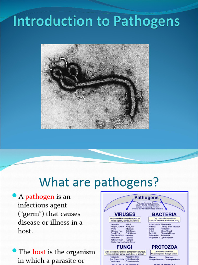 Introduction To Pathogens | PDF