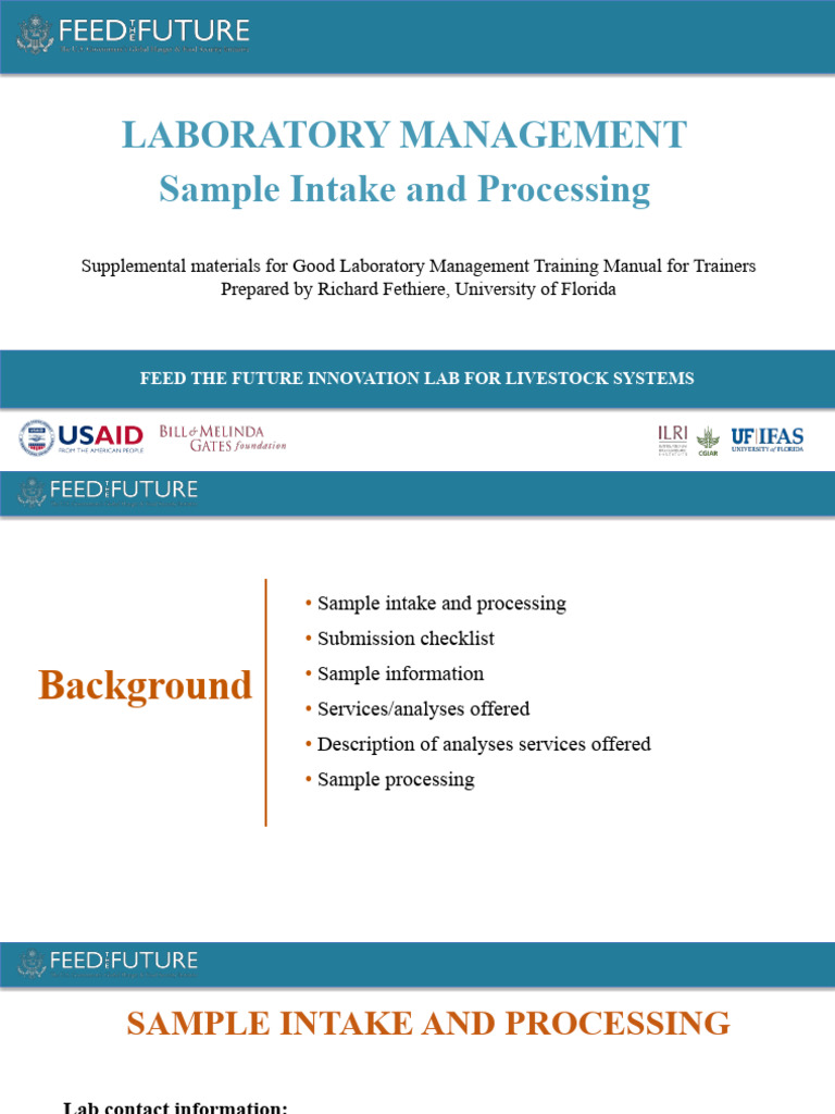 12.sample Intake Processing | PDF