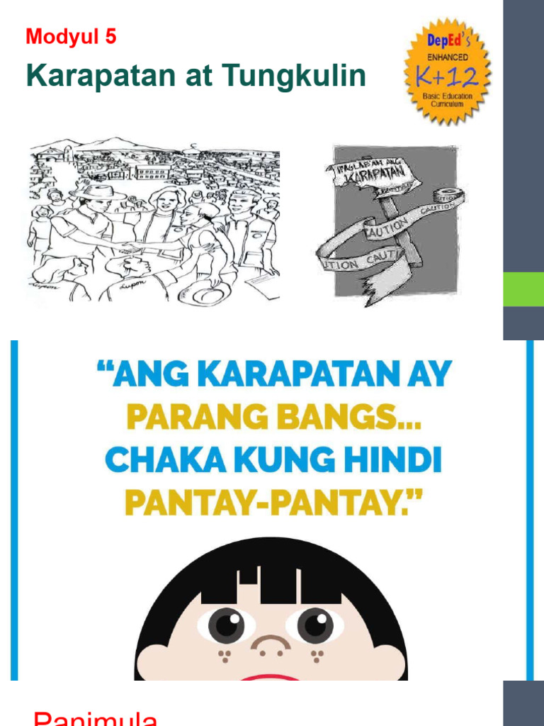 Modyul 5 Karapatan at Tungkulin | PDF