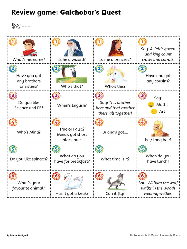 Rainbow Bridge 4 Galchobars Quest Cards | PDF | Literary Motifs ...