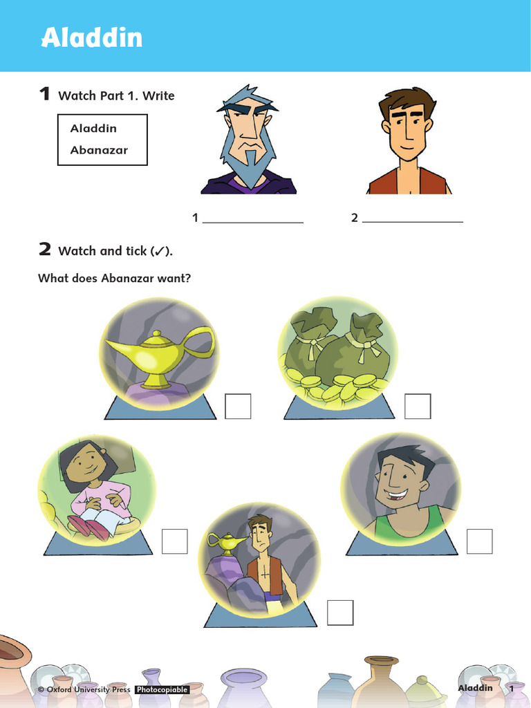 Aladdin: A Magical Adventure Script | PDF | Fairy Tales