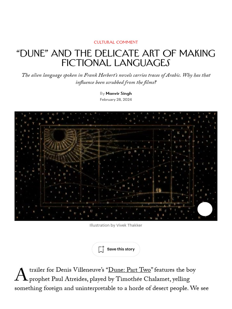 Dune's Linguistic Landscape Explored | PDF | Dune (Novel) | Linguistics