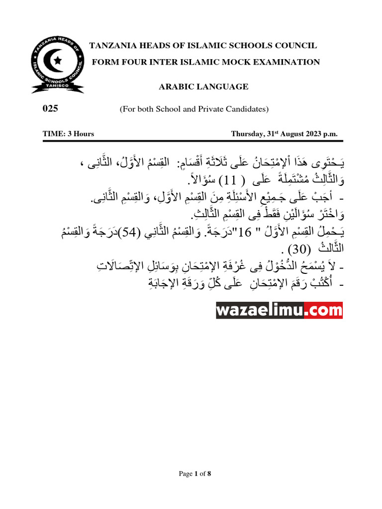 Arabic Language | PDF