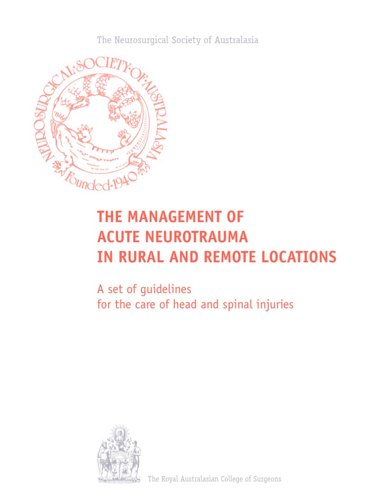 Neurotrauma Rural Guidelines 2ed | PDF | Traumatic Brain Injury | Major ...