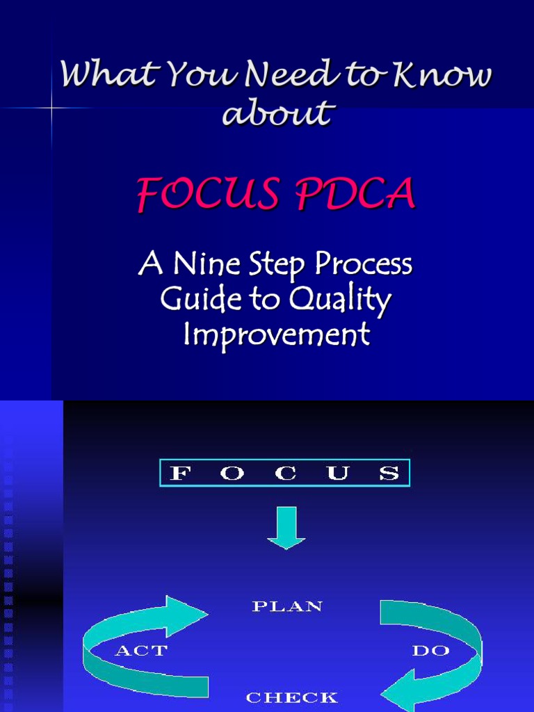 FOCUS PDCA Presentation | PDF | Data Analysis | Usability
